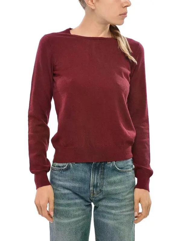 Malo Crew-neck Long-sleeve Sweater - Red