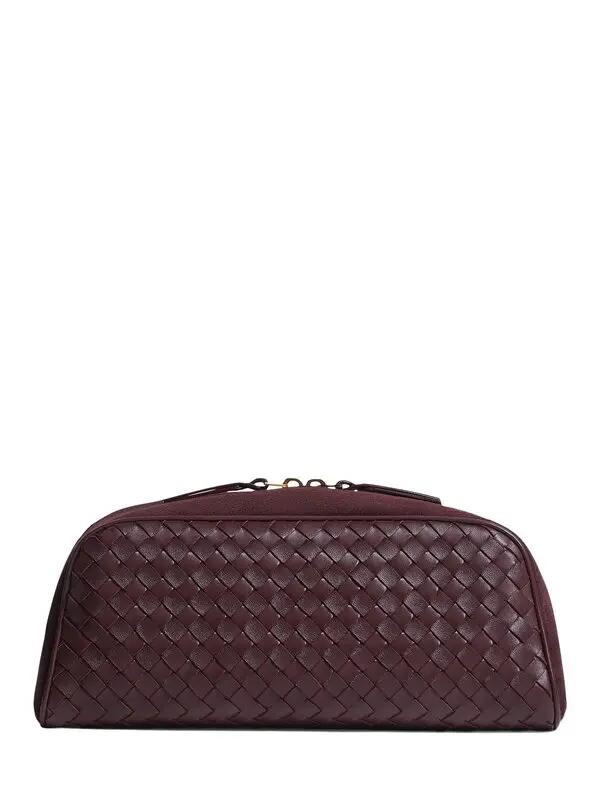 Bottega Veneta Large Leather Nodo Pouch - Red