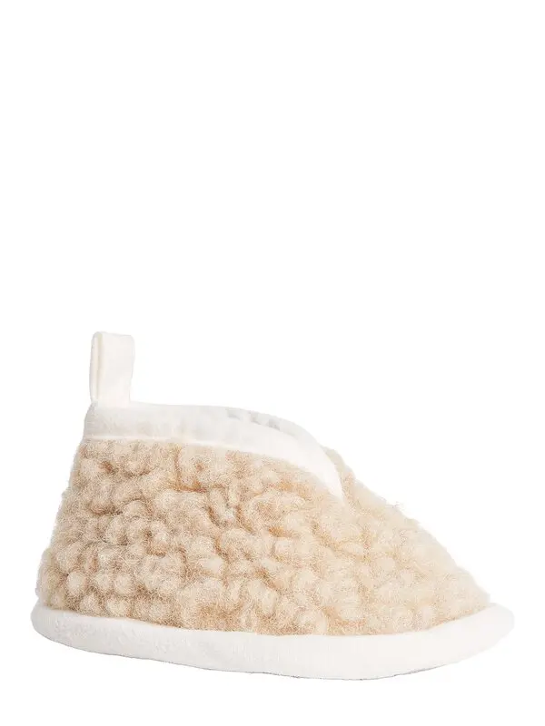 BINIBAMBA Merino Peanut Booties - Beige