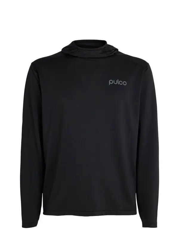 PULCO STUDIOS Hooded Performance Top - Black