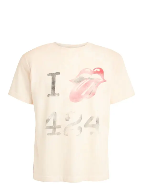 424 Cotton I Love T-shirt - White