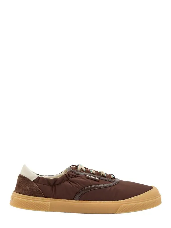 Moncler Vera Leisure Panelled Nylon Sneakers - Brown