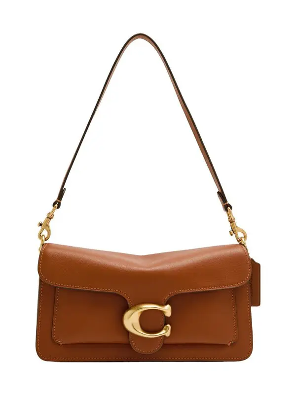COACH Tabby 26 Leather Shoulder Bag - Tan