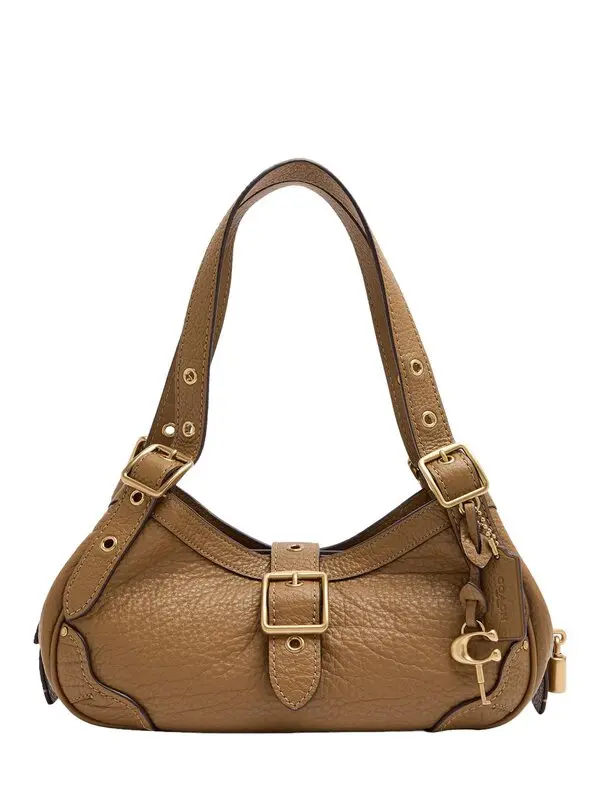 COACH Drifter Small Grained Leather Shoulder Bag - Olive