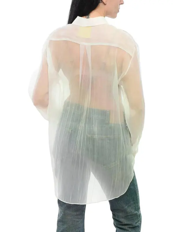 SUPER BLOND Silk Patch Pocket Shirt - Neutrals