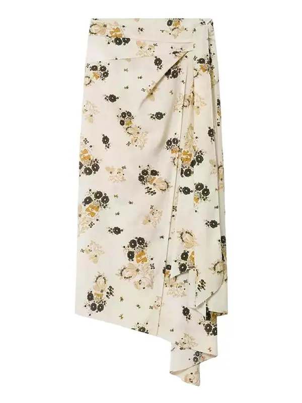 Isabel Marant Étoile Faniry Asymmetric Midi Skirt - Neutrals
