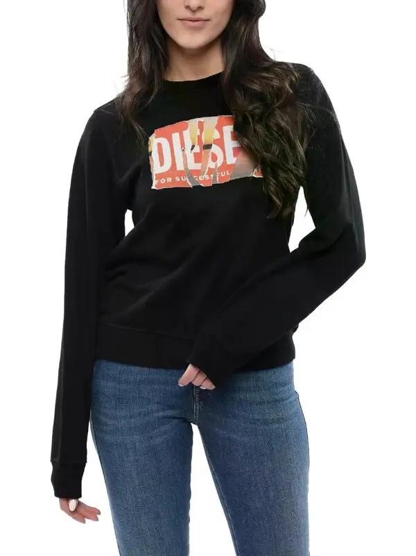 DIESEL® Logo-print Sweater - Black
