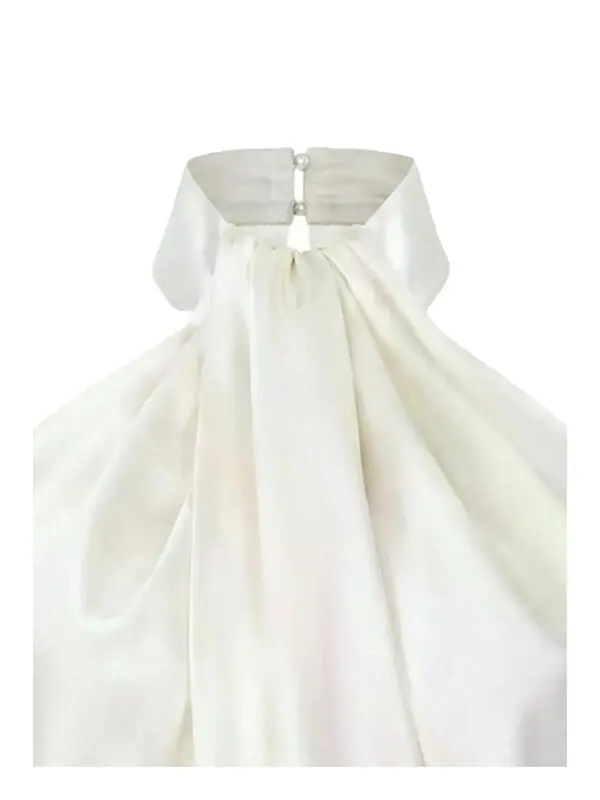 Stella McCartney Halterneck Draped Top - Neutrals