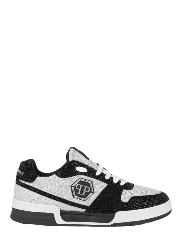 Philipp Plein Low-top Sneakers P-force 78 Strass - Silver