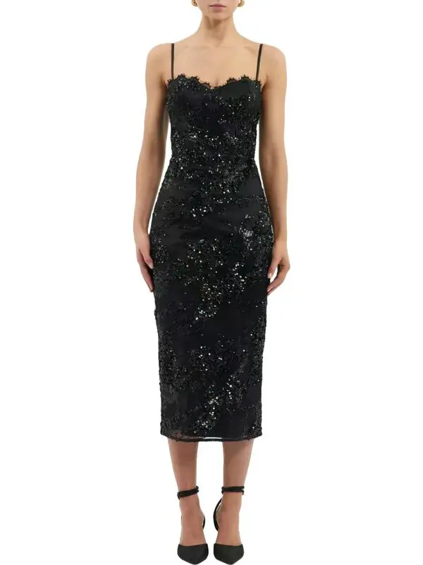 Rebecca Vallance Beau Midi Dress - Black