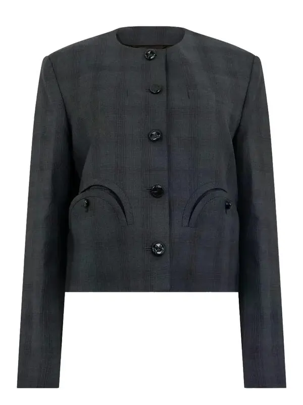 BLAZÉ MILANO Shamo Smiley Pockets Bolero - Grey