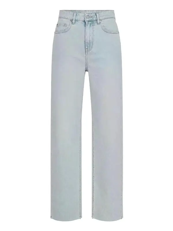 Liviana Conti Button-up Straight-leg Jeans - Blue
