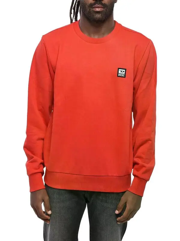 DIESEL® Logo-patch Sweatshirt - Red