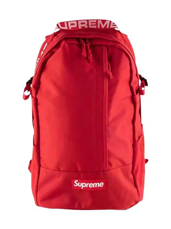 Supreme Logo Patch Backpack - Red