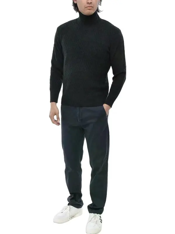 PAOLO PECORA Virgin Wool Roll-neck Knit - Grey
