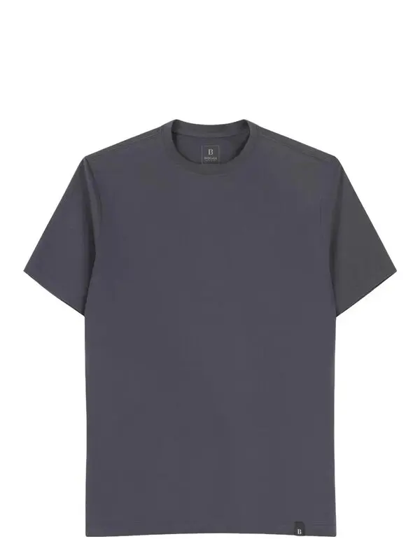 Boggi Milano T-shirt In Stretch Supima Cotton Jersey - Grey