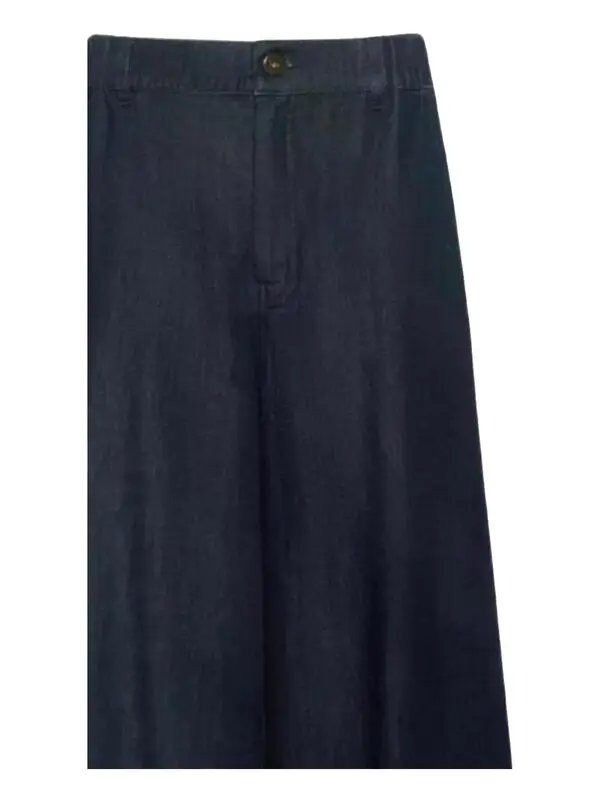 Max Mara Lampada Embroidered Wide-leg Jeans - Blue