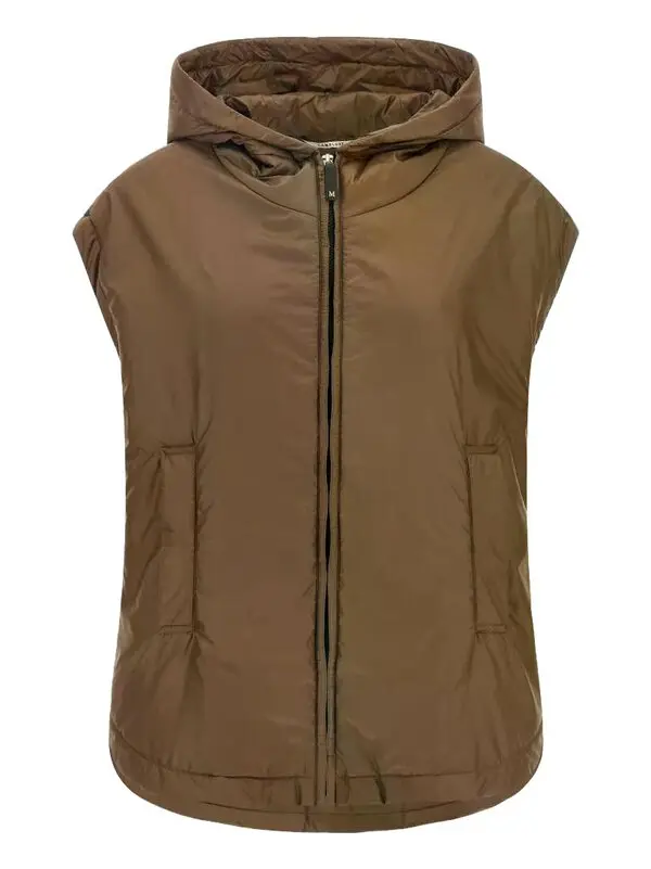 Max Mara The Cube Hooded Vest - Brown