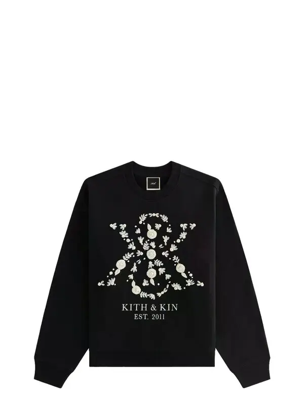 Kith Ashwin Pearl Crest Sweatshirt - Black