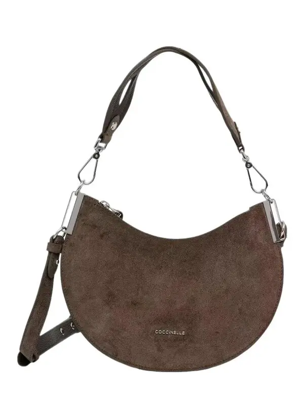 COCCINELLE Small Sunup Crescent Shoulder Bag - Brown