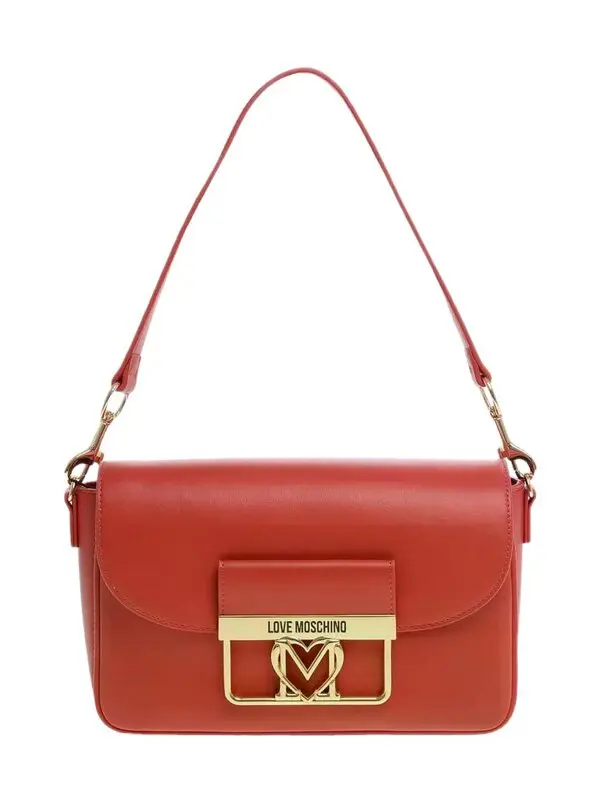Moschino Logo-plaque Shoulder Bag - Red