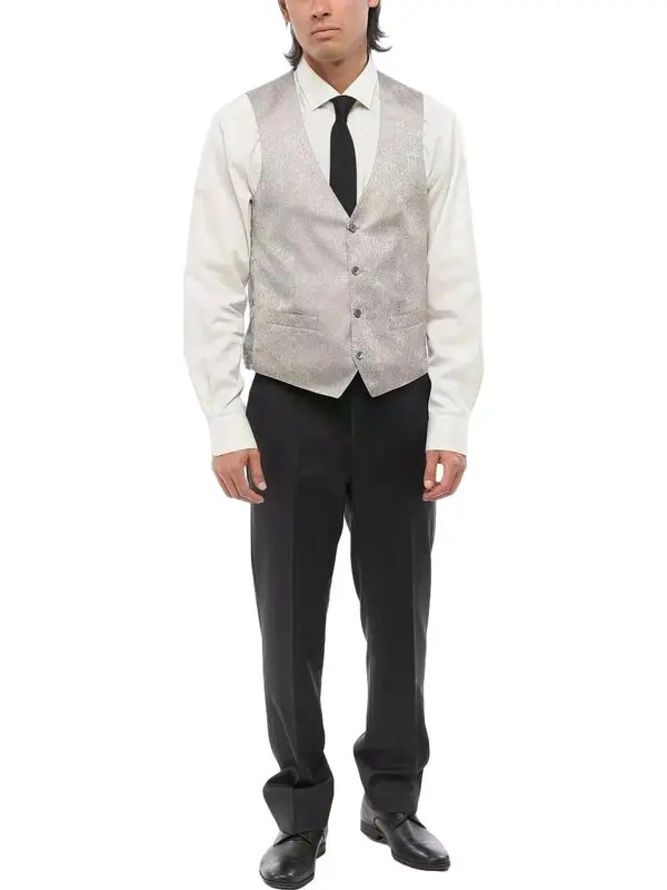 Corneliani Leaf-pattern Waistcoat - Grey