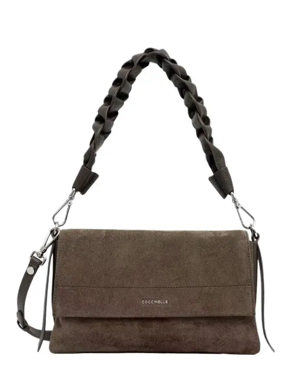 COCCINELLE Small Boheme Braided-handle Shoulder Bag - Brown