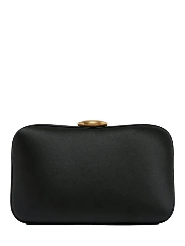 Lulu Guinness Satin Hayworth Clutch Bag - Black