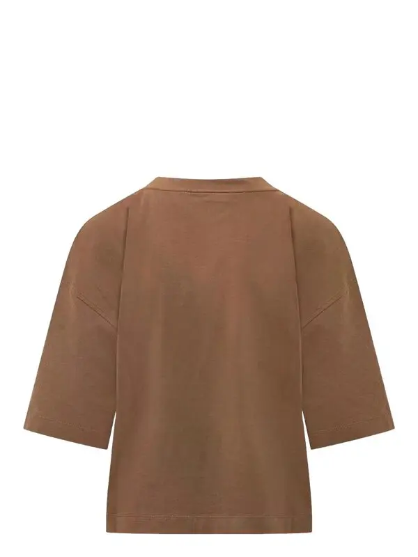 Brunello Cucinelli Embellished Pocket T-shirt - Brown