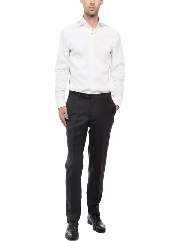 Corneliani Pressed-crease Tailored Trousers - Grey