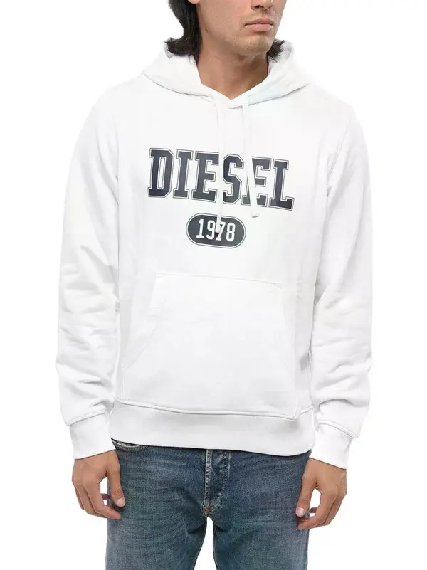 DIESEL® Logo-print Hoodie - White