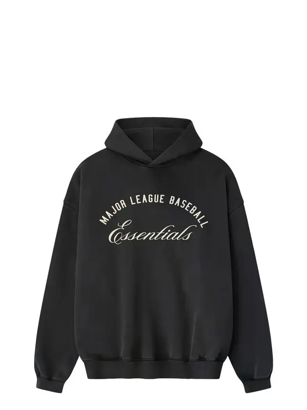 Fear Of God Essentials Logo-print Hoodie - Black