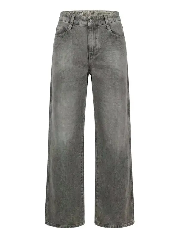 Ermanno Scervino Faded Straight-leg Jeans - Black