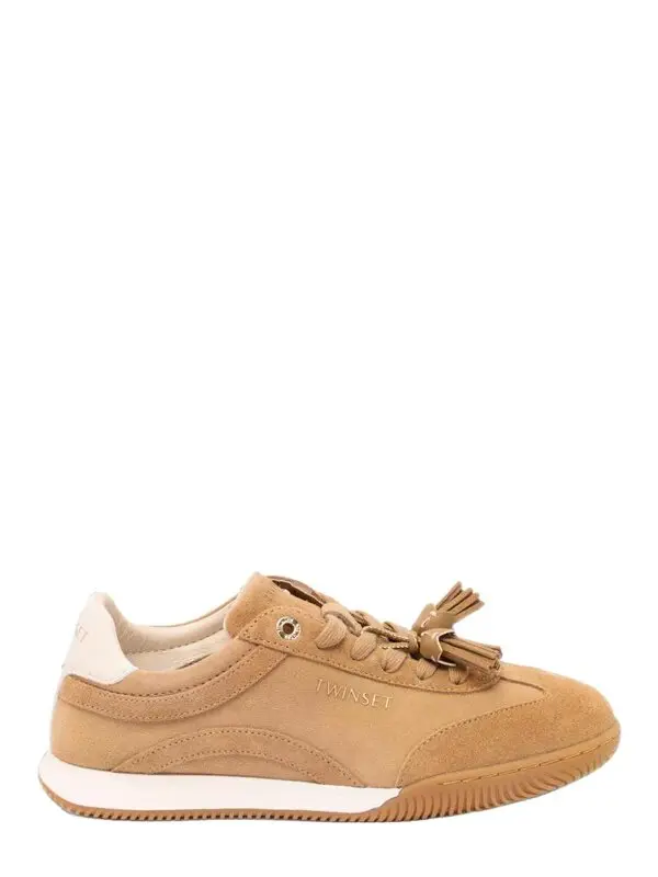 TWINSET Tassel-detail Suede Sneakers - Neutrals