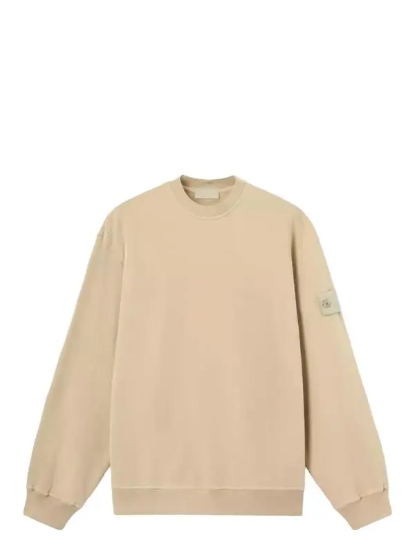 Stone Island Logo Patch Crew Neck Sweater - Neutrals