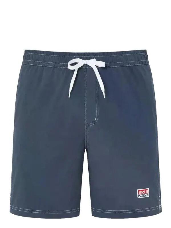 METALWOOD STUDIO Logo-patch Swim Shorts - Grey
