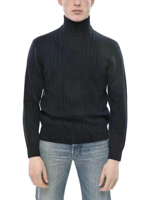 PAOLO PECORA Turtleneck Sweater - Blue