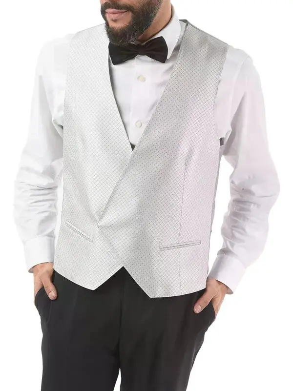 Corneliani Academy Cerimonia Logo-print Waistcoat - Grey
