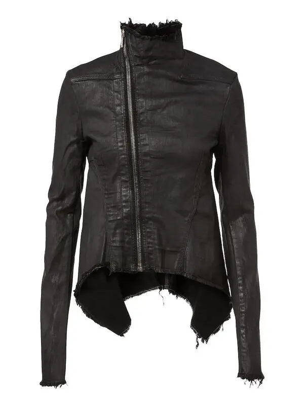 Rick Owens Naska Gary Cotton-blend Denim Jacket - Black
