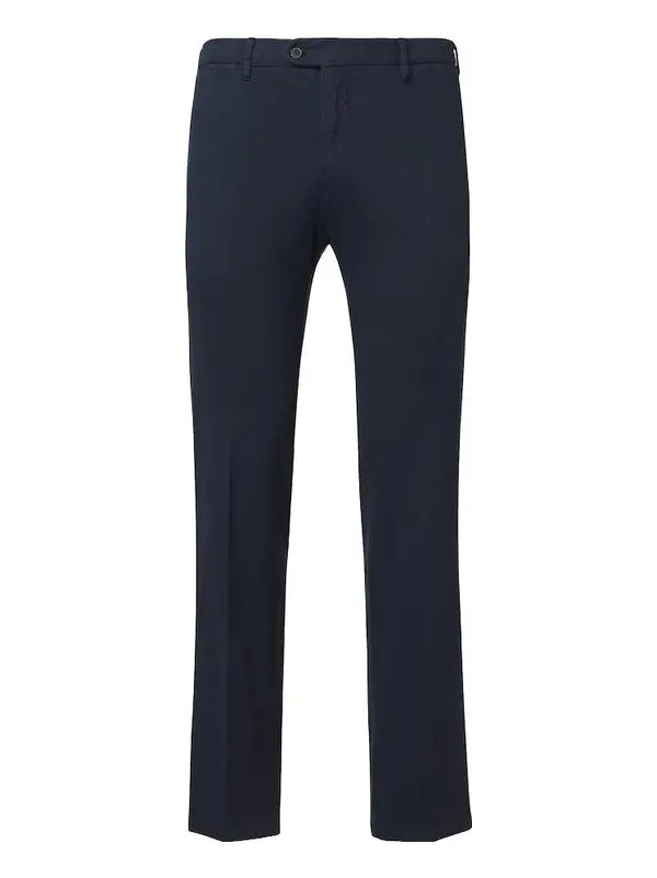 Fedeli Cotton-blend Chinos - Blue
