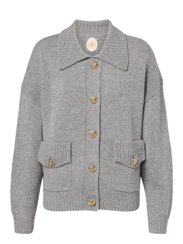 Jardin Des Orangers Wool And Cashmere Cardigan - Grey