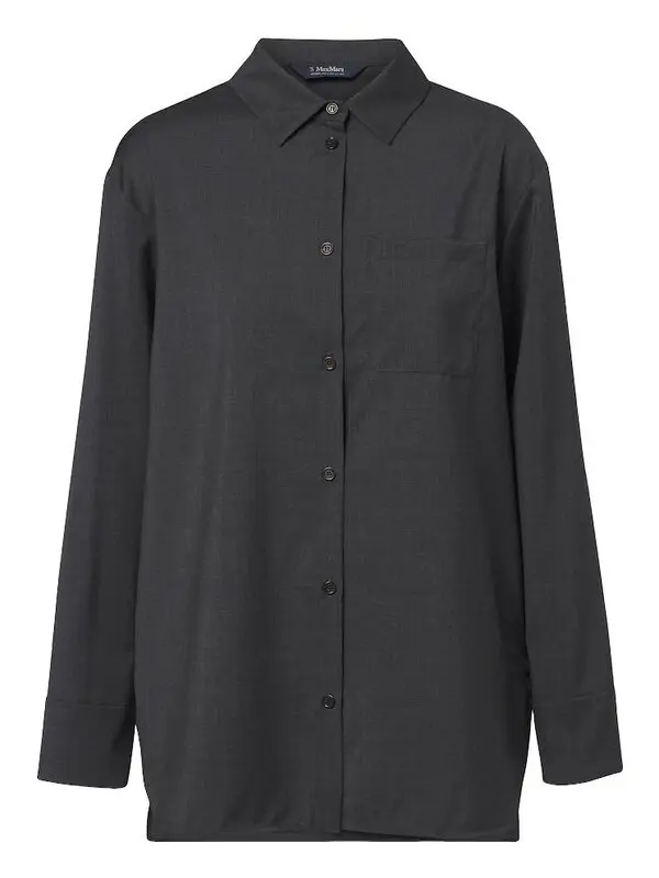 Max Mara Virgin Wool Shirt - Grey