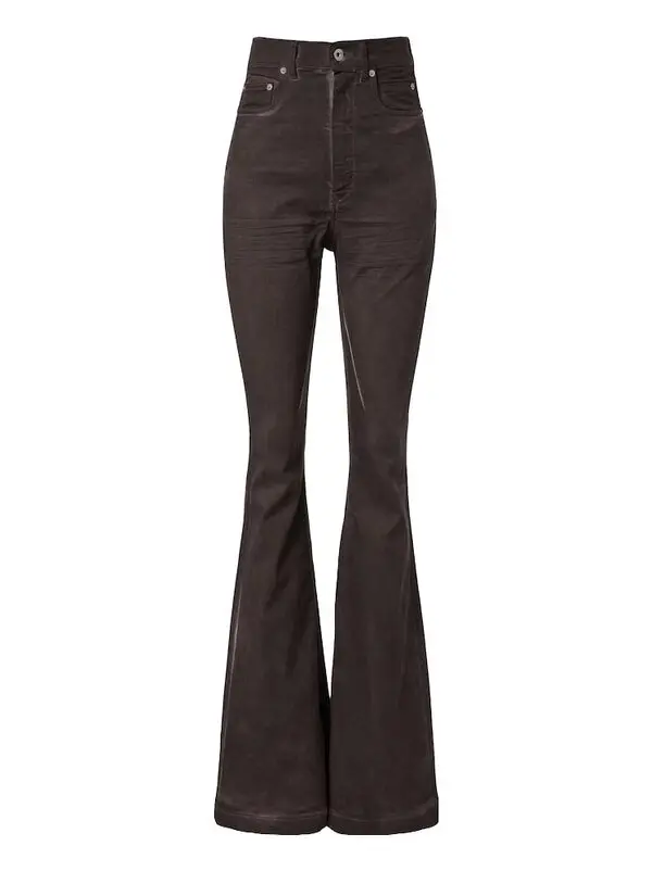 Rick Owens Bollan Bootcut Jeans - Brown