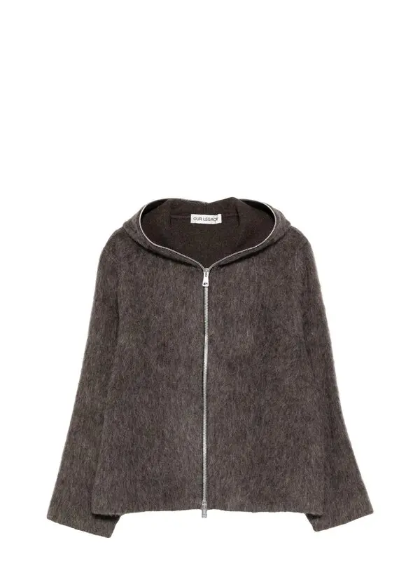 Our Legacy Sweatshirt With Hood And Zip - Grey