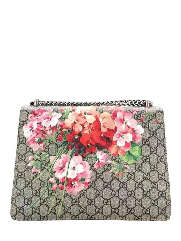 Gucci Dionysus Bag Blooms Print Gg Coated Canvas Medium Shoulder Bag - Brown