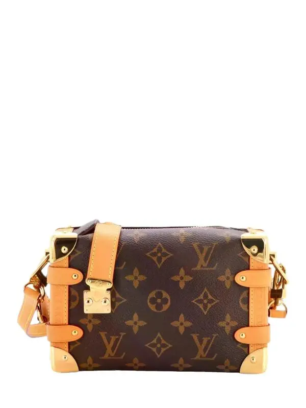 LOUIS VUITTON Side Trunk Handbag Monogram Canvas Pm Shoulder Bag - Brown