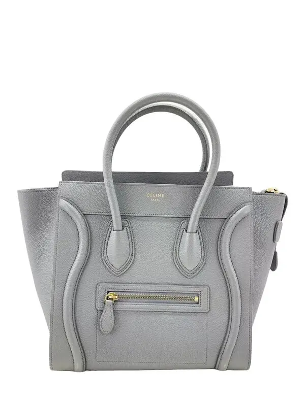 Celine 2010s Luggage Micro Handbag - Grey