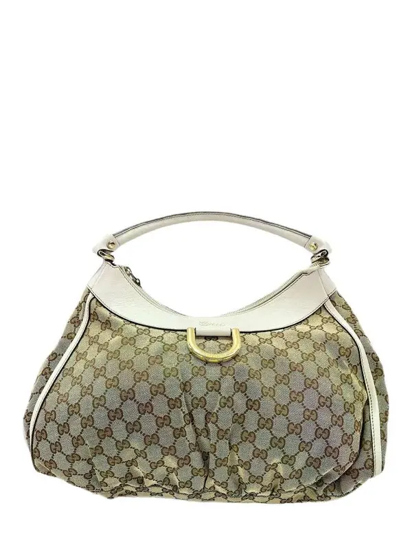 Gucci 2000s Gg Canvas D-ring Shoulder Bag - Neutrals