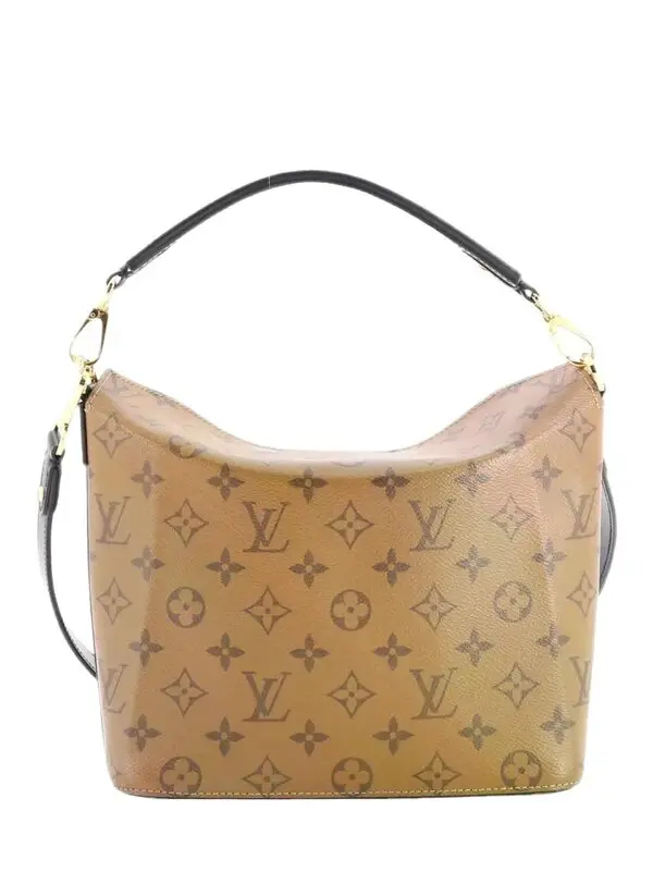 LOUIS VUITTON Bento Box Handbag Reverse Monogram Canvas Ew Shoulder Bag - Black