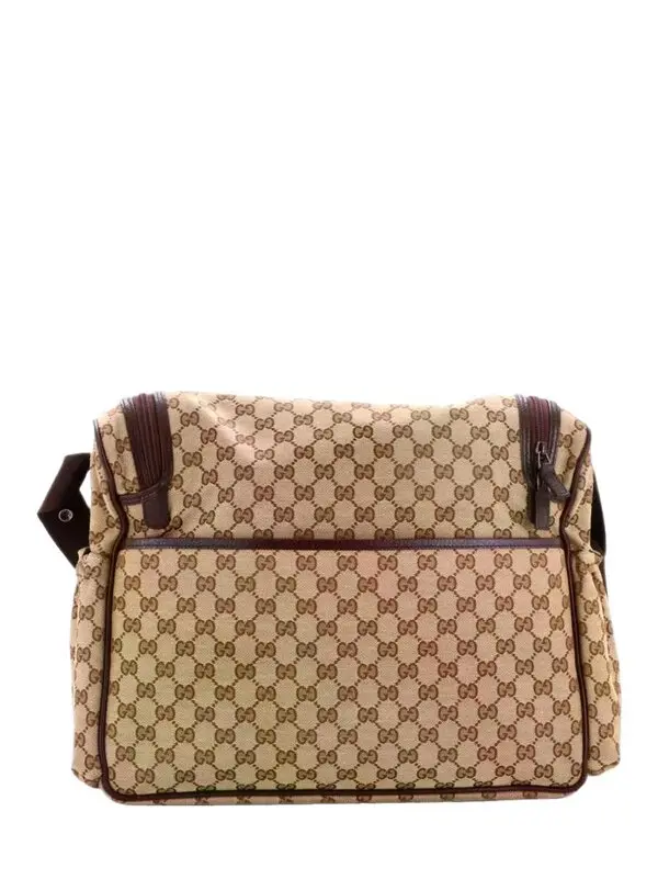 Gucci Diaper Gg Canvas Crossbody Bag - Brown